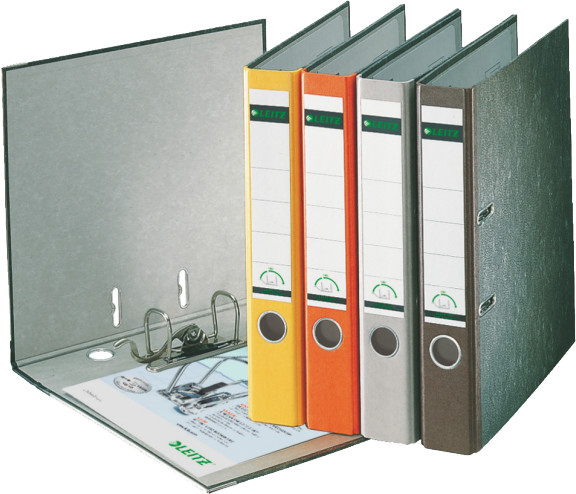 LEITZ Standard-Ordner 180°, schmal/Rücken 52 mm, Wolkenmarmor ...