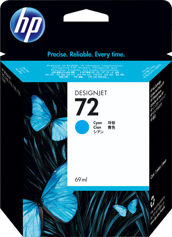 Hewlett-Packard HP Tintenpatrone Nr. 72 cyan, C9398A