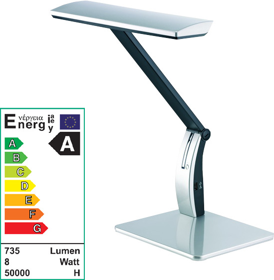 Alco LED-Tischleuchte 9150, Kopf/Arm verstellbar, 9150