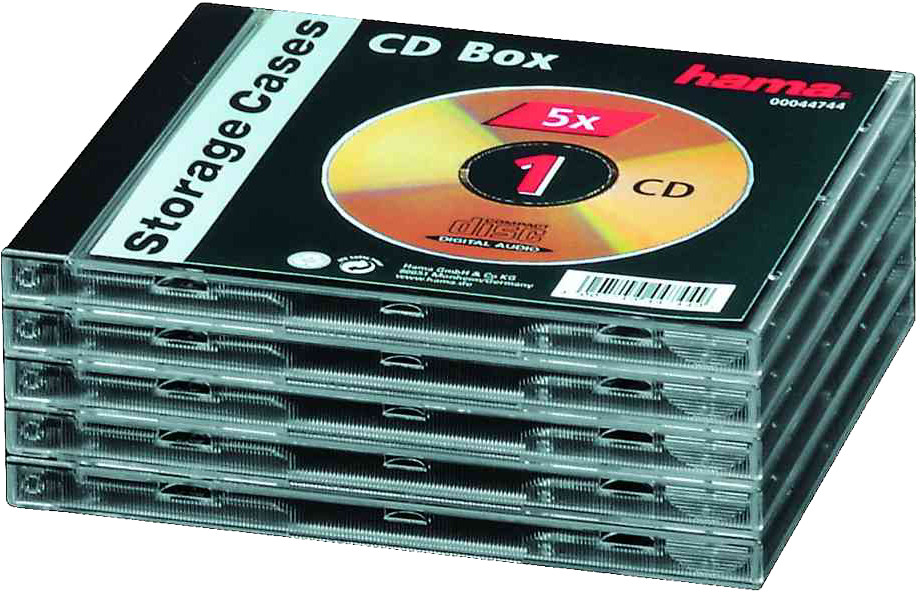 Hama CD-Leerhülle "Standard", Jewel Case, Kunststoffbox, 44744