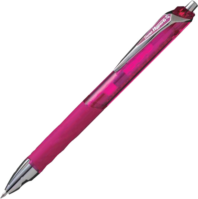 Pentel Gelschreiber "Hyper G", 0.35 mm, pink, 12 Stück, KL257-PX ...