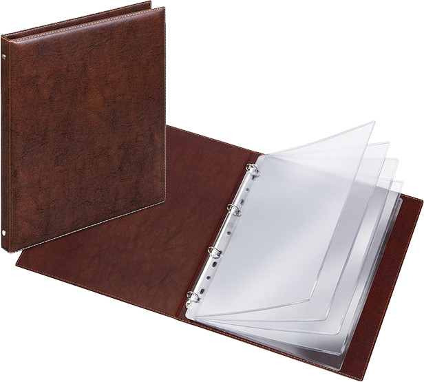 Veloflex Präsentationsmappe "Exquisit" A4, 4 Ringe Ø 15 mm, 5 Hüllen ...