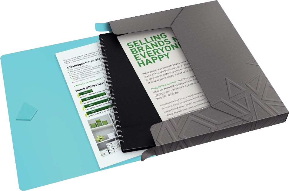 LEITZ Dokumentenmappe Urban Chic, DIN A4, max. 250 Blatt, 252x33x330 mm ...