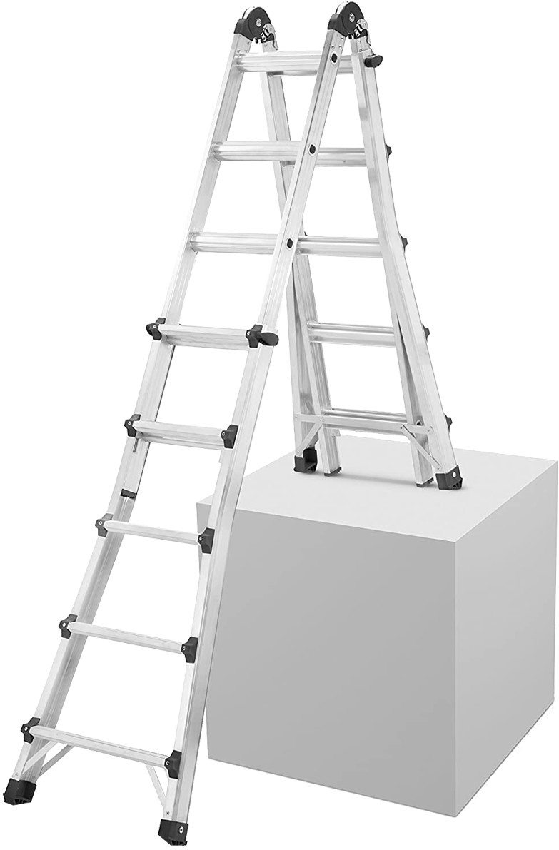 Hailo Alu-Multifunktionsleiter M80, 4 x 5 Sprossen, 7520-707