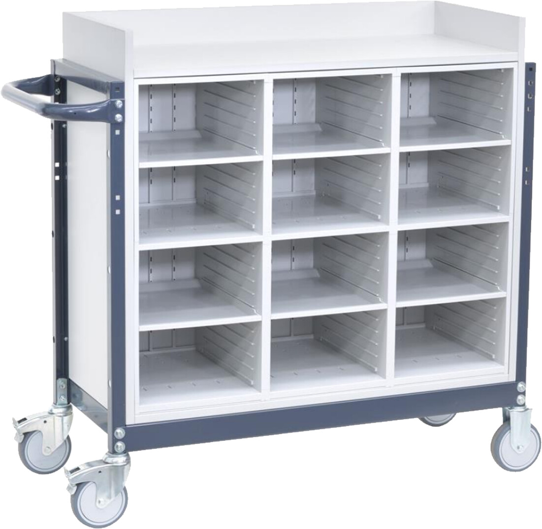 officio Wagen mit Sortiereinheit, 12 Fächer, 117.5 cm, 40-4303.80