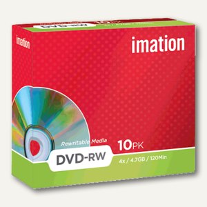 imation DVD-RW Rohlinge, 4.7 GB, 4x Speed, wiederbeschreibbar, Jewel ...