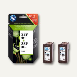 Hewlett-Packard HP Tintenpatronen Nr. 339, Doppelpack, C9504EE