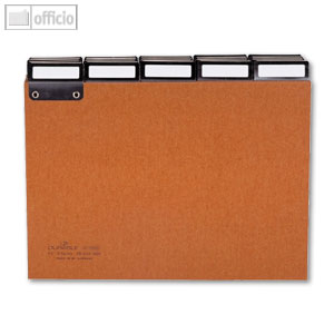 Durable Leitkarten A4 aus Pressspan, 25 tlg., 5/5-Teilung, braun, 4146 ...