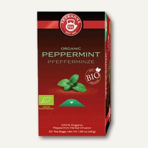 Teekanne Pfefferminz, Bio-Pfefferminztee, 20 Beutel, 4009300065456 ...
