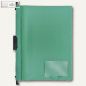 FolderSys Combi-Clip-Mappe, DIN A4, mit Klarsichttasche, grün, 50 St ...