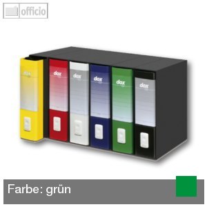 Rexel Ordner Dox, DIN A4, mit Schuber, 80 mm, grün, D26114 ...