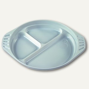 Papstar Menüteller dreigeteilt mit Anfasser, Ø 21.9 cm, 14252