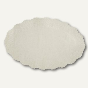 Papstar Plattenpapiere, oval, 29 cm x 18 cm, 12272