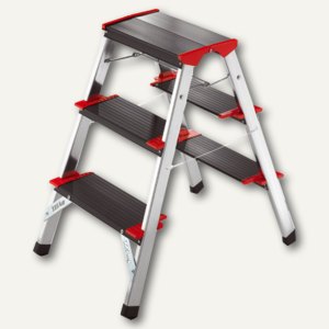 Hailo Doppelstufenleiter ChampionsLine L90 225, 2x 3 Stufen, 4423-001