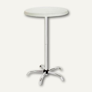 Esmeyer Party-Stehtisch, H 117 cm, Platte Kunststoff, Gestell verchromt ...