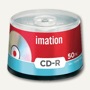 imation CD-R Rohlinge, 700MB, 52x, Spindel, 50 Stück, 18647 ...
