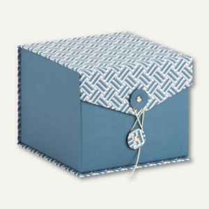 Rössler Box mit Klappdeckel, Twist - Smoky Blue, 146x146x120mm, 3 Stück ...
