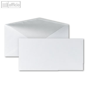 Briefumschlag DL, gefüttert, gummiert, 80g/m² weiß, 25 St., 1020611 ...