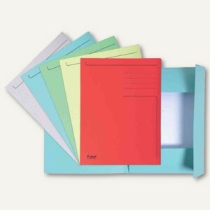Exacompta Einschlagmappe mit 3 Klappen, DIN A4, grau, 448009E