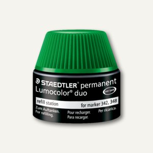 STAEDTLER Lumocolor Refill-Station Permanentmarker 342 & 348, grün, 488 ...