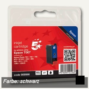 officio Tintenpatrone InkJet schwarz für Epson T026401, - Büromaterial ...